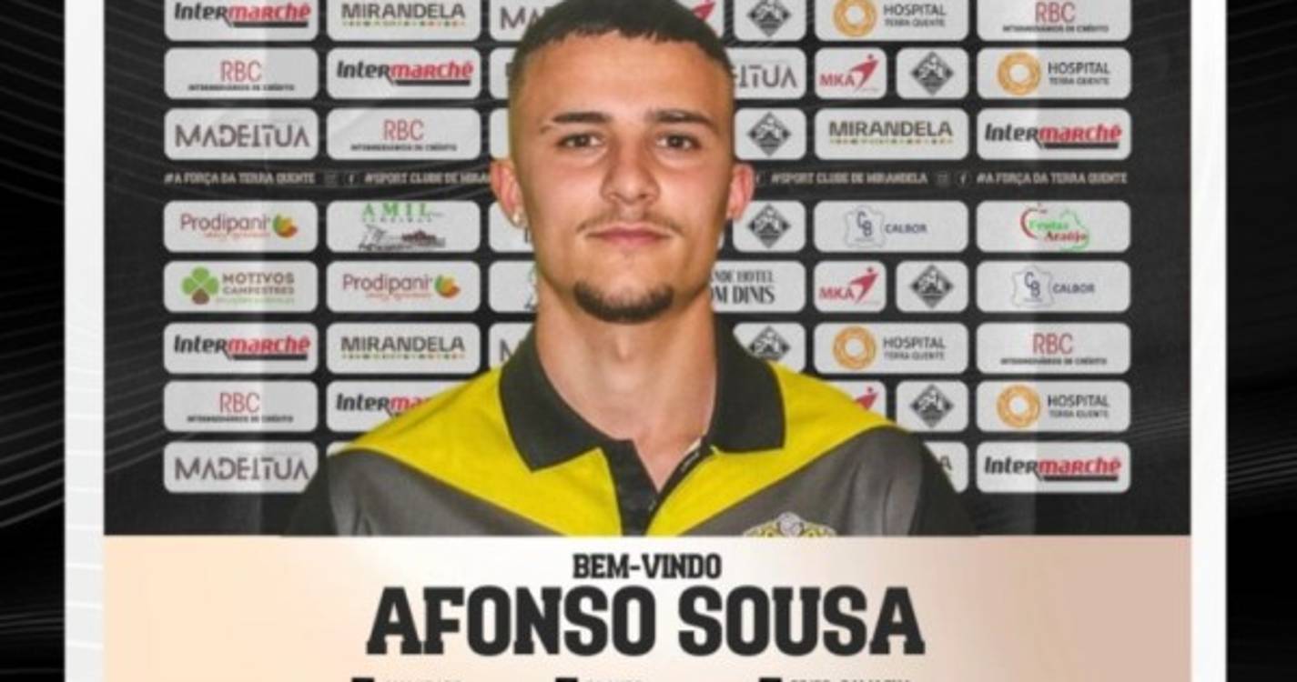 Futebolista madeirense Afonso Sousa reforça plantel do Mirandela