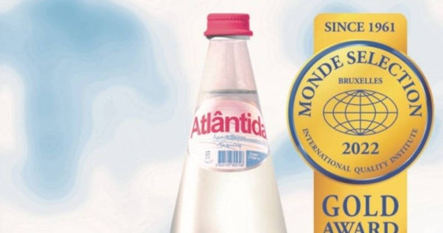 Água Atlântida premiada com 'ouro' pela Monde Selection